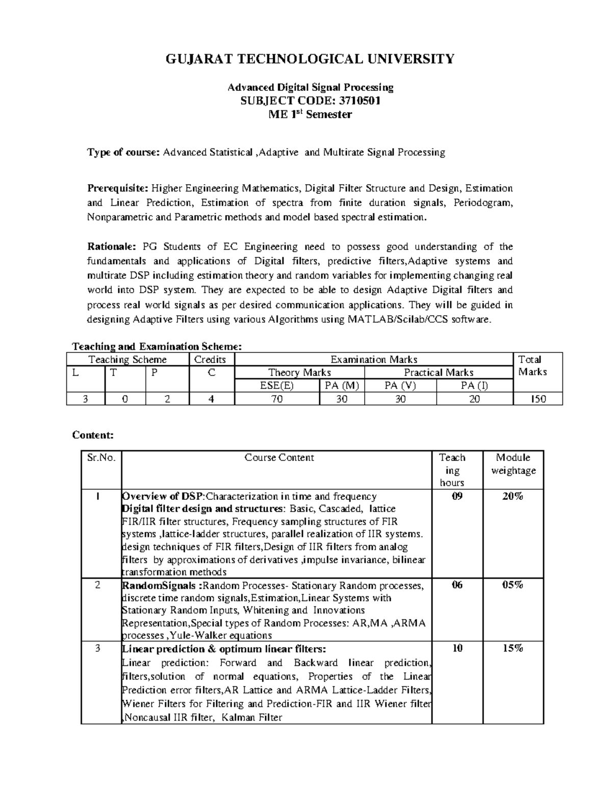 Gujarat Technological University - GUJARAT TECHNOLOGICAL UNIVERSITY ...
