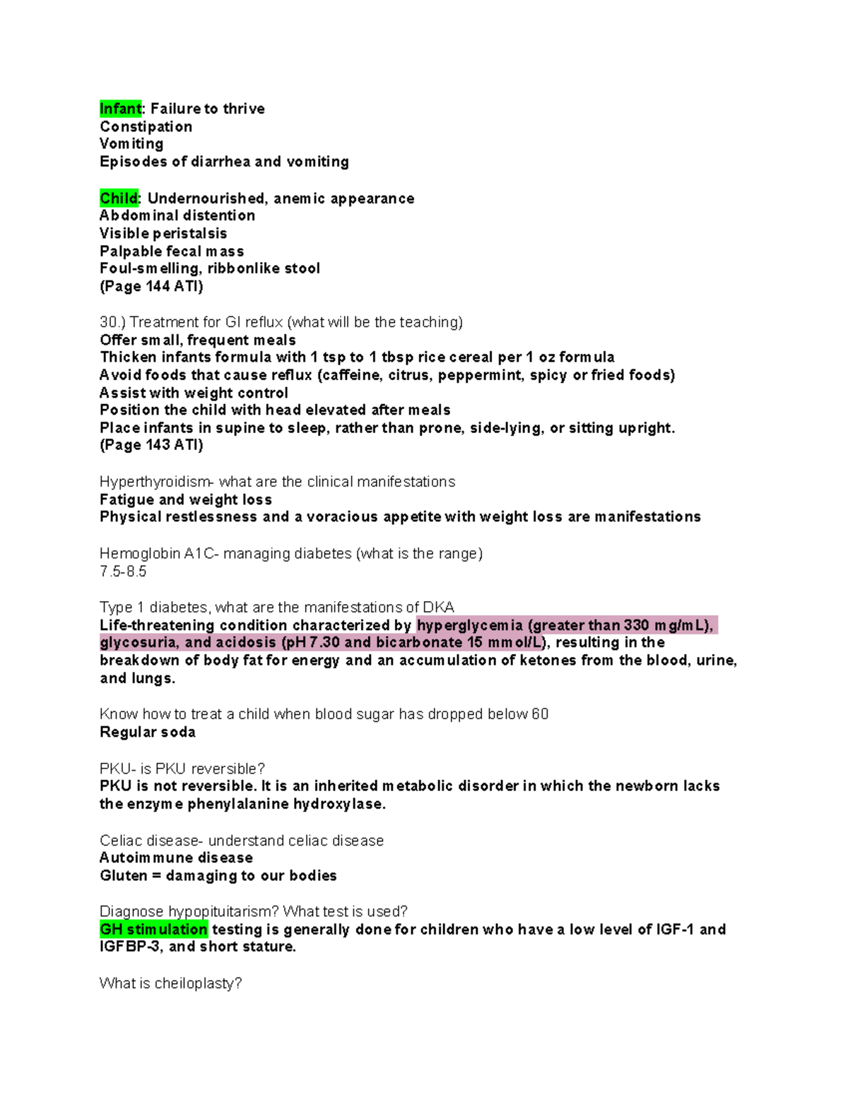 Peds Sickle Cell Part 3 - Studocu