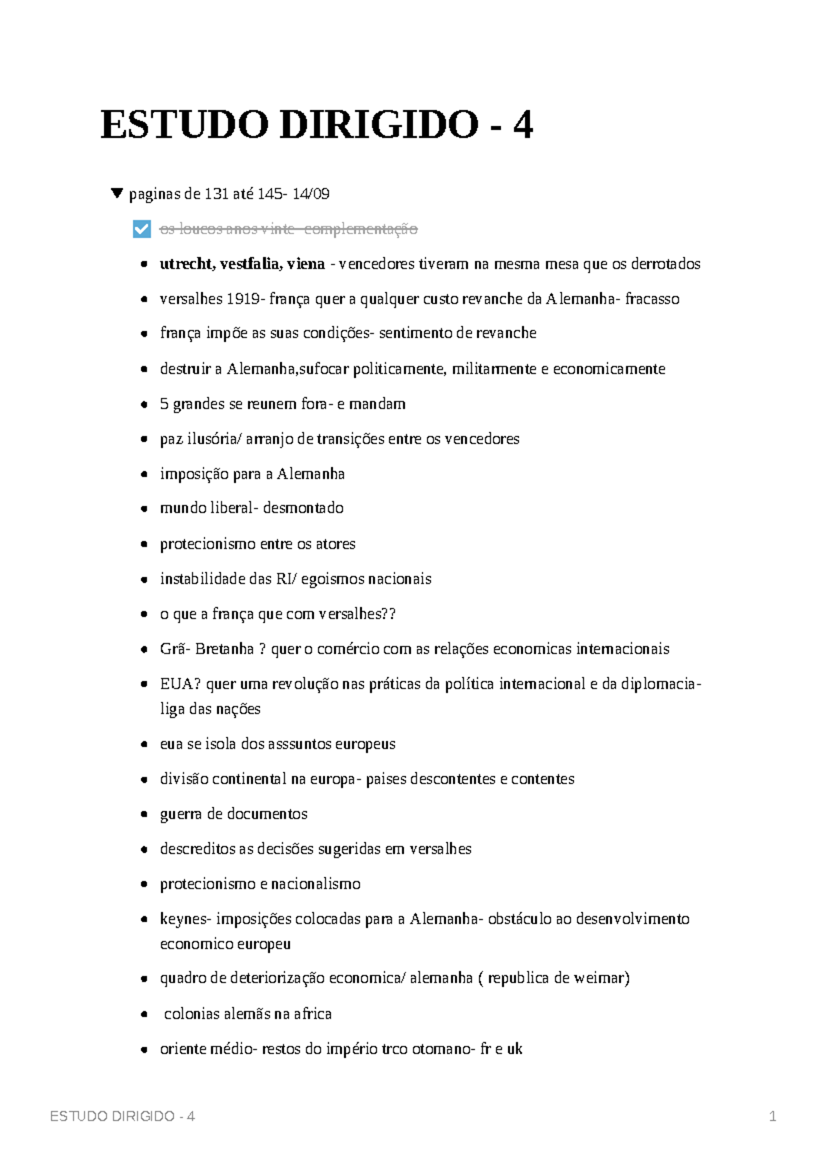 Estudo Dirigido - 4- saraiva - ESTUDO DIRIGIDO - 4 paginas de 131 até ...