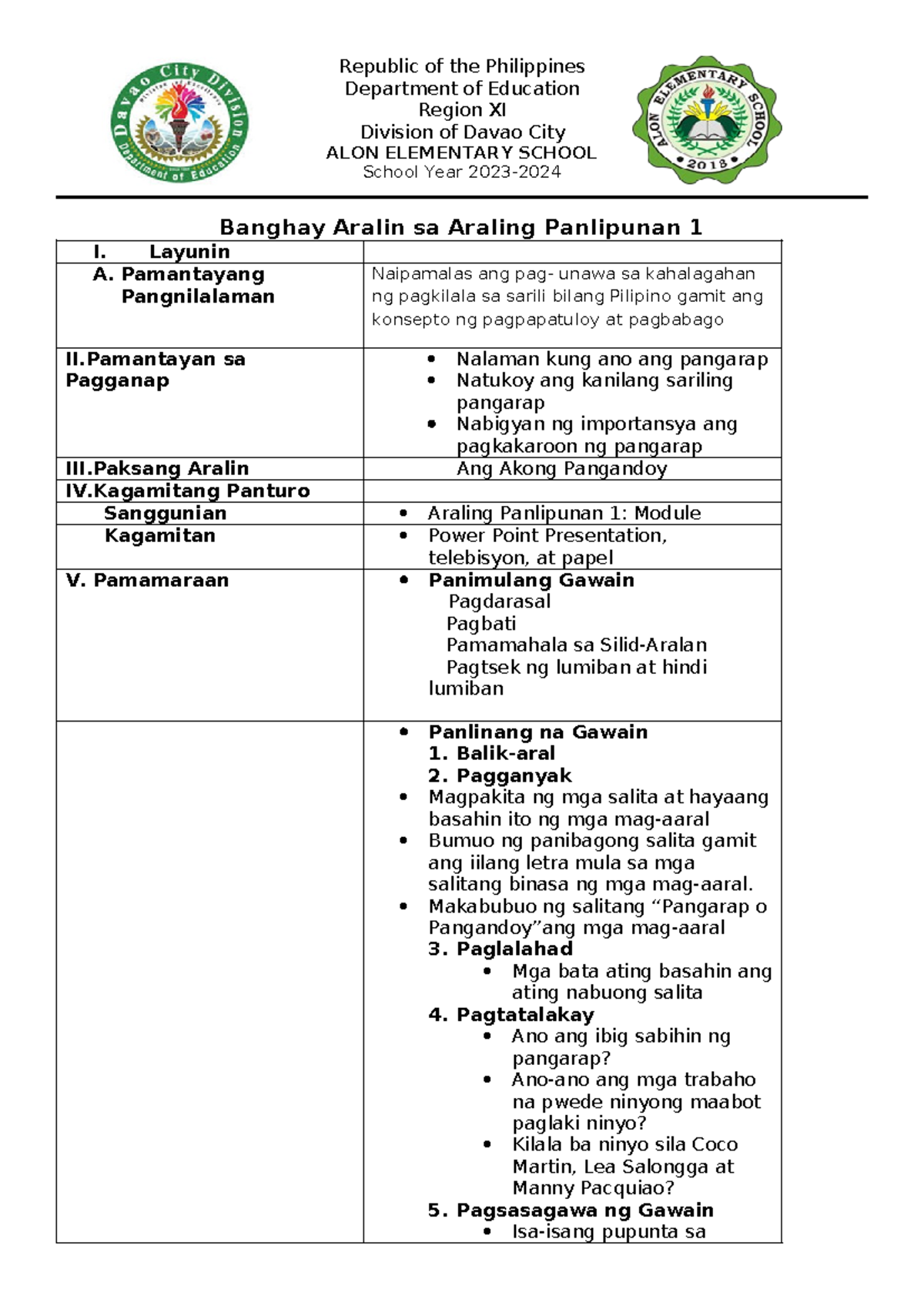 LP for Demo - Republic of the Philippines Department of Education ...
