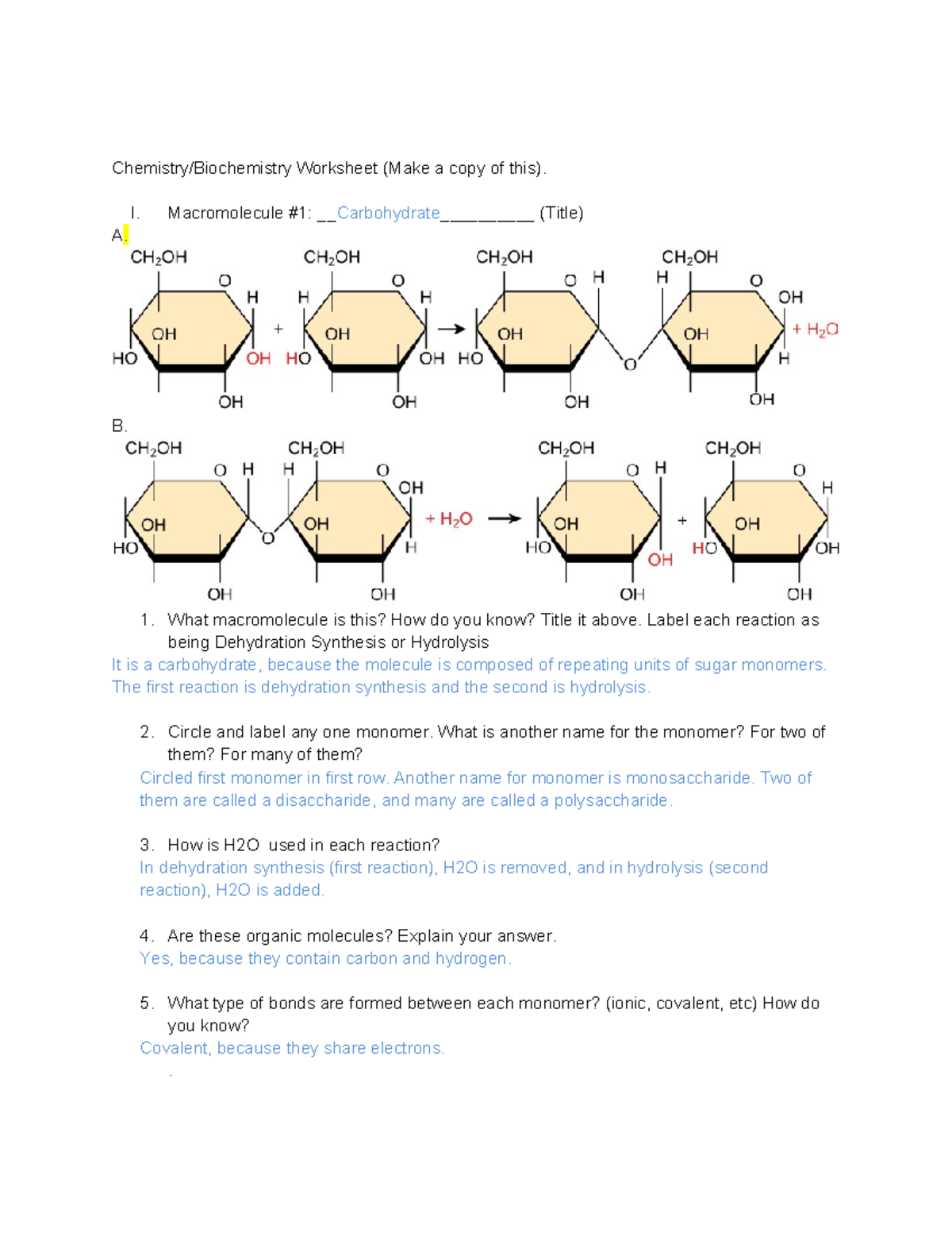 Chemistry Biochemistry Activity Upload - Chemistry/Biochemistry ...