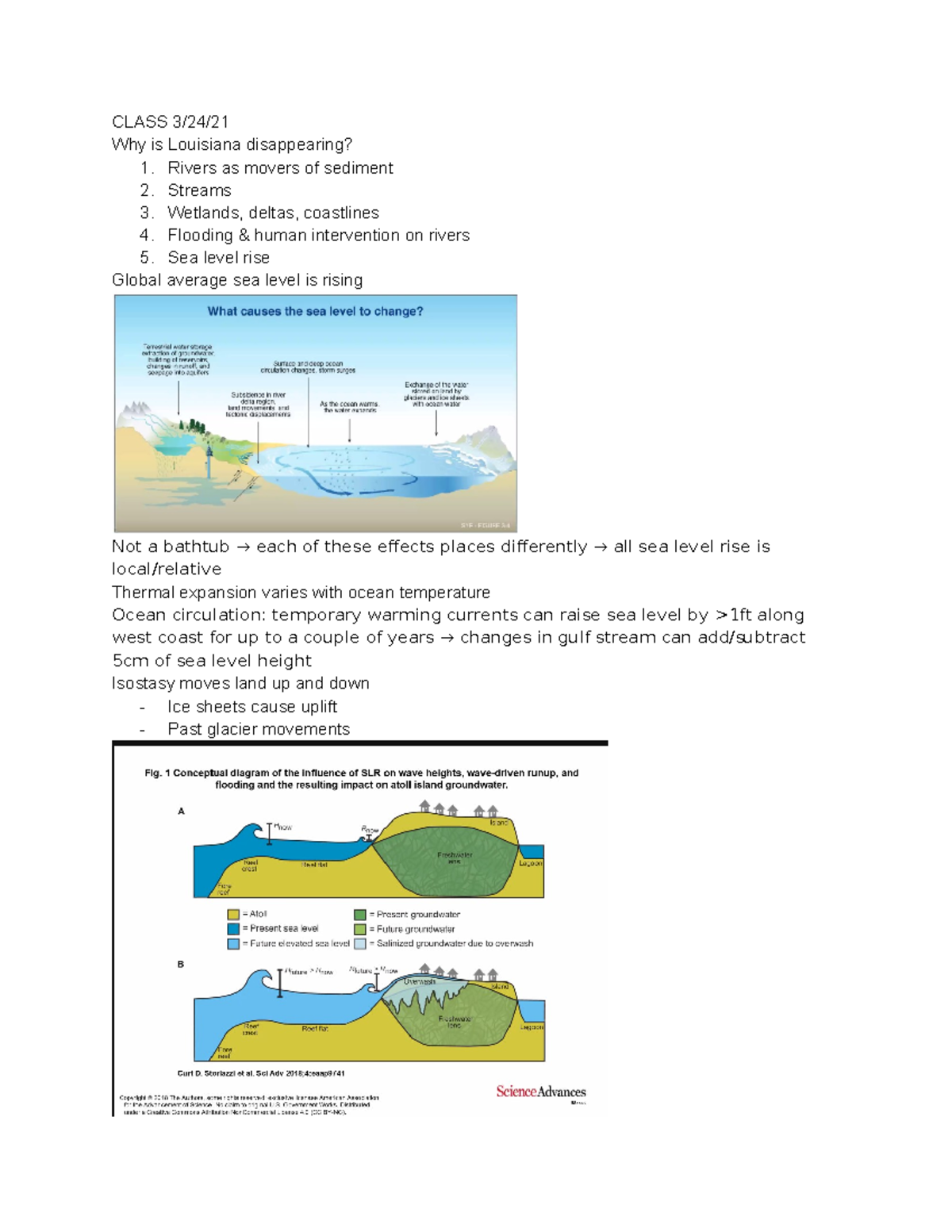 Louisiana & Streams - Lecture notes 4 - CLASS 3/24/ Why is Louisiana ...