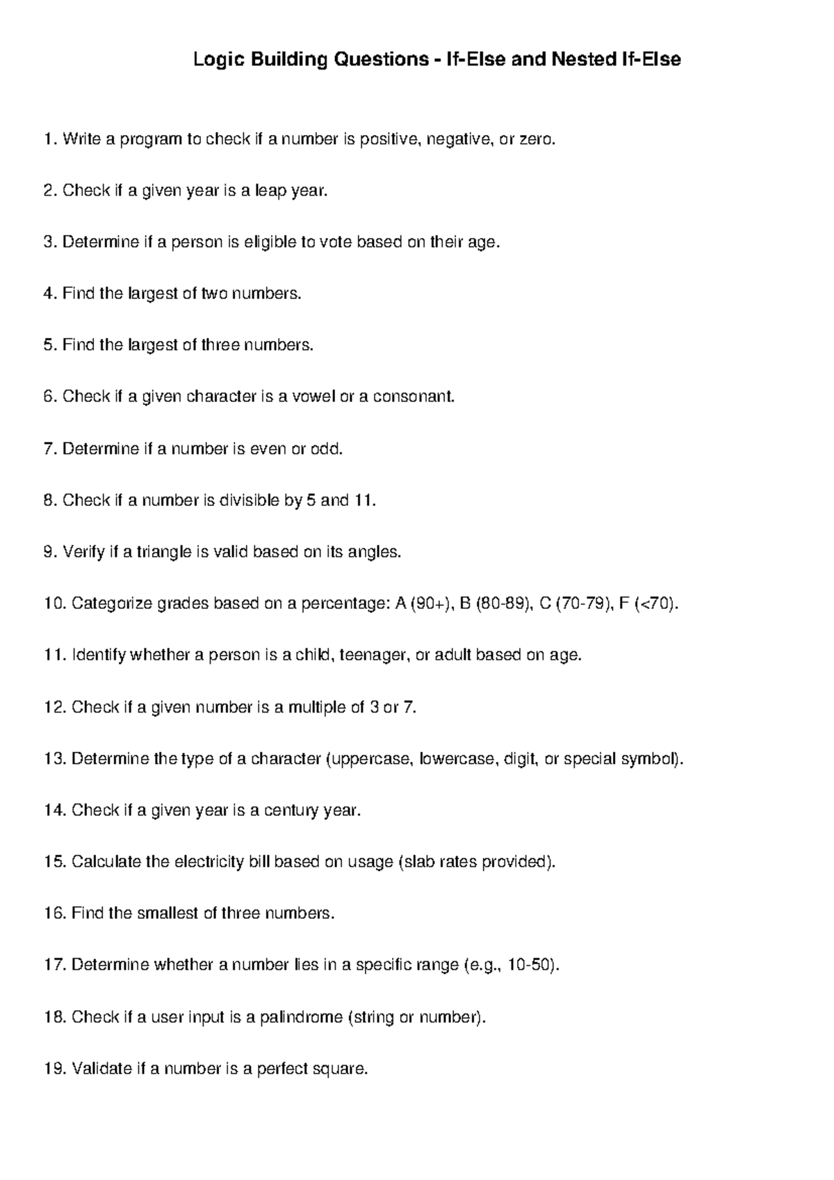 Logic Building Questions - Check if a given year is a leap year ...