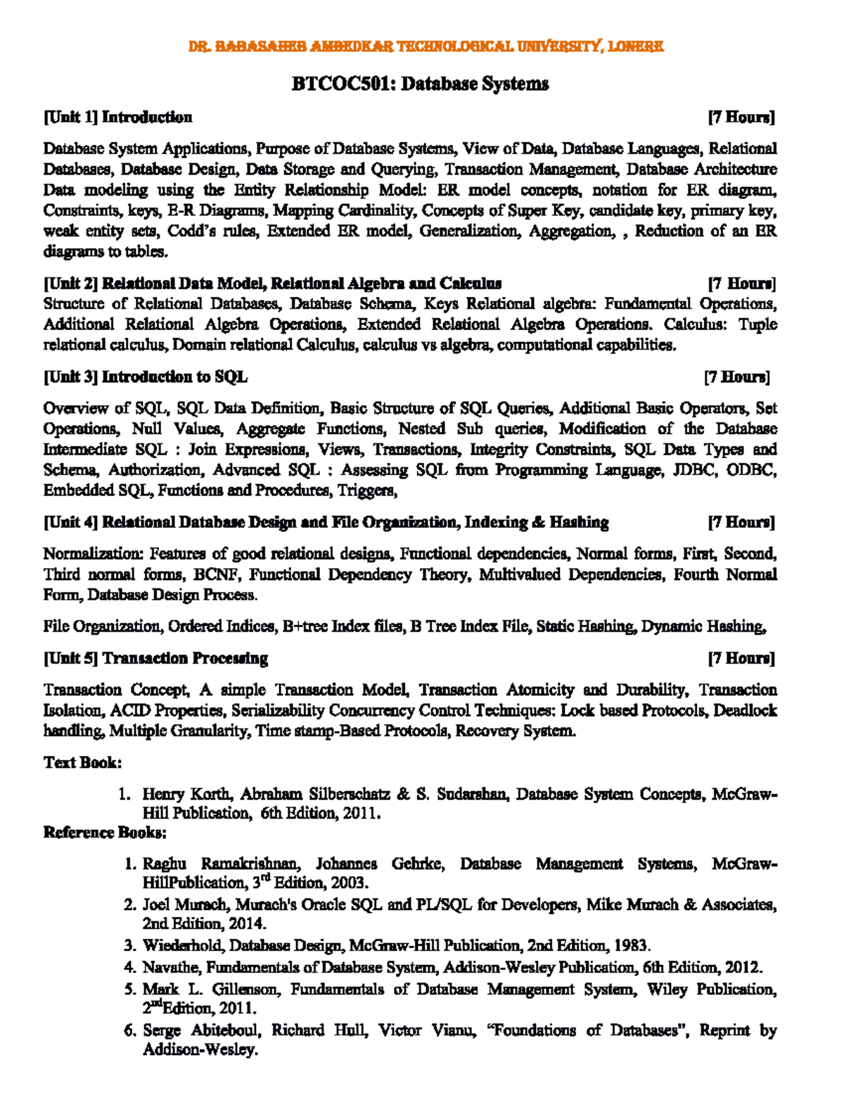5th sem syllabus - Software Engineering - Computer Engineering - Studocu