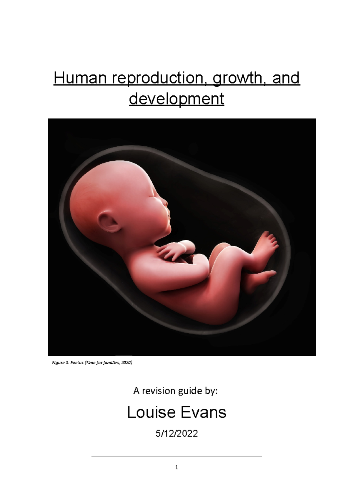 UNIT 7 Human reproduction - Human reproduction, growth, and development ...