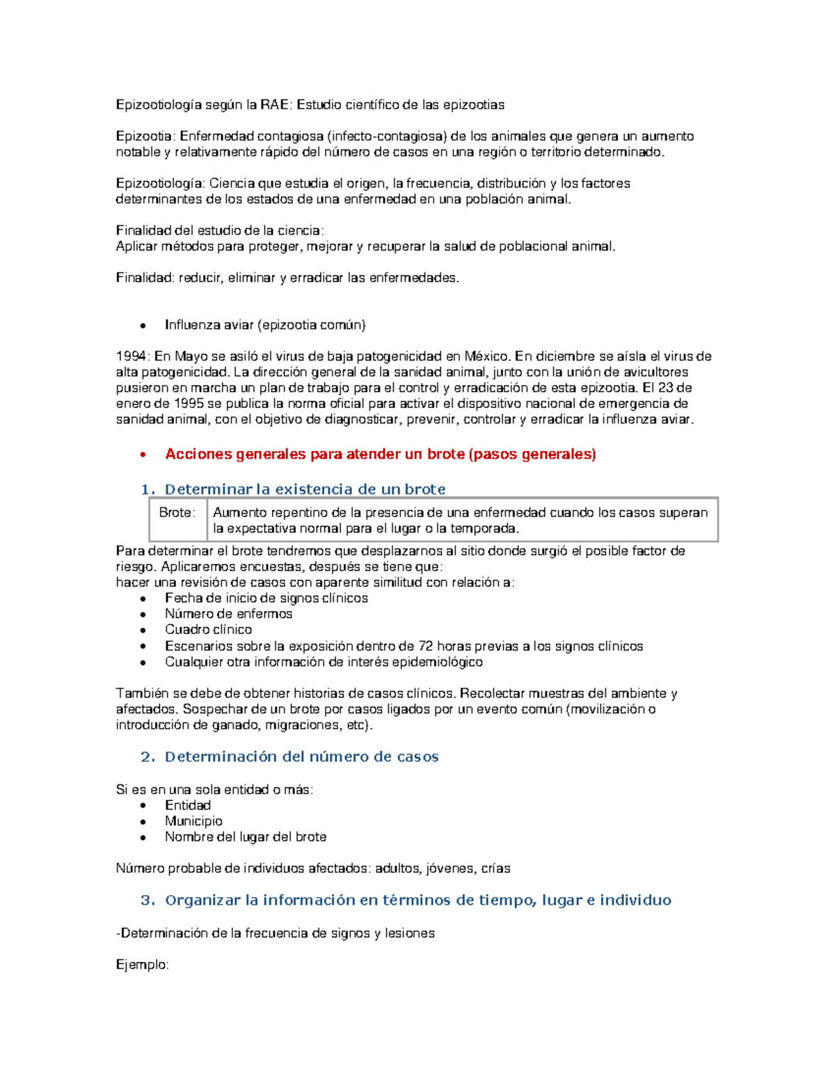 Guía - sdfgg - Epizootiología según la RAE: Estudio científico de las ...