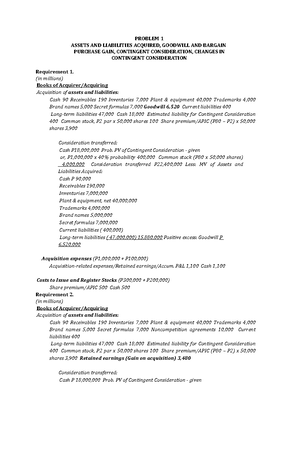 BA 105 QUIZ #1 - quiz - Business Combination - Studocu