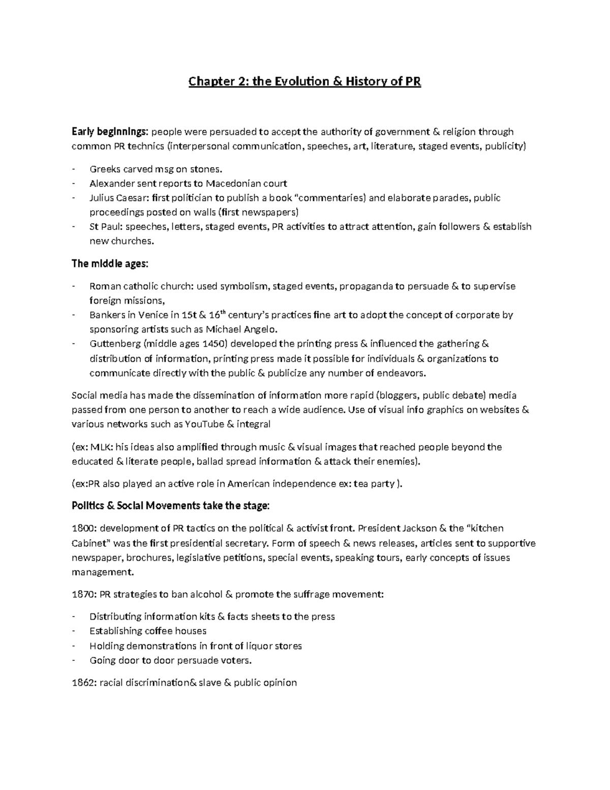 Week 5-6- evolution history of PR- prel 300 - Chapter 2: the Evolution ...