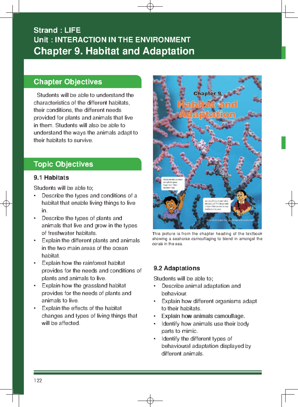 G5 science tm 02 - Chapter Objectives Strand : LIFE Unit : INTERACTION ...