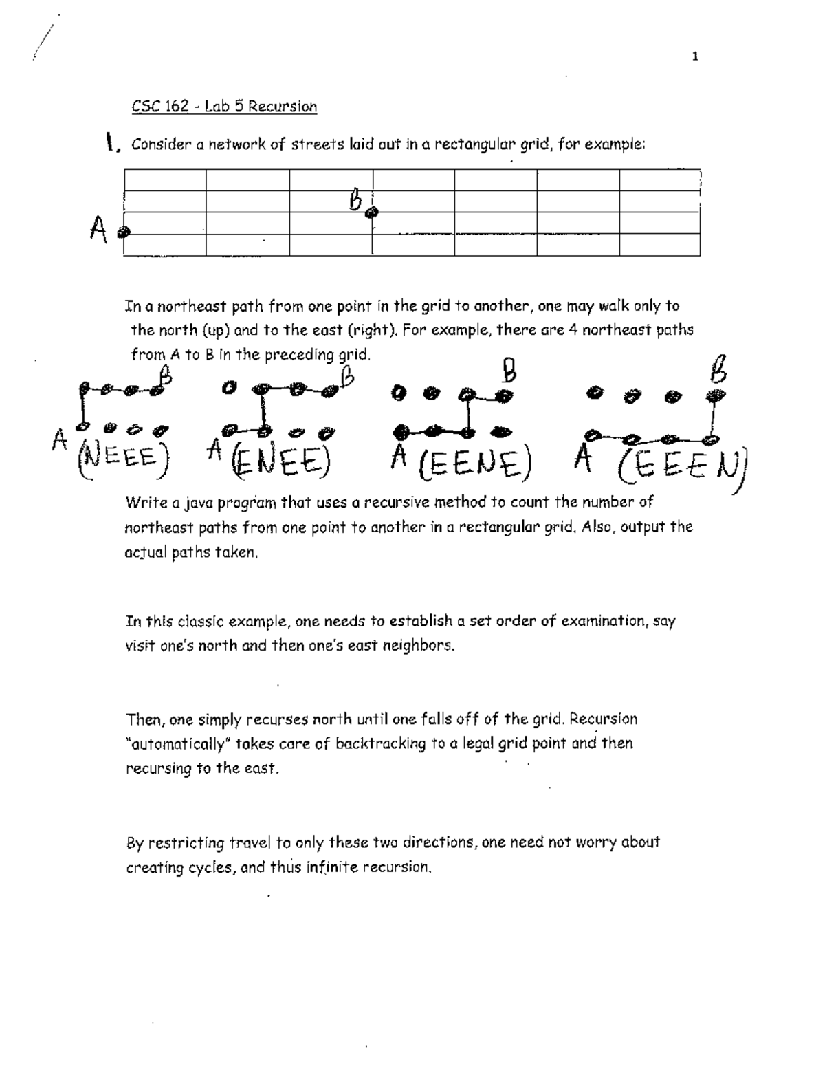 Csc 162 Lab 5 Recursion Network Bingo 1 Csc 162 Lab 5 Recursion Consider A Network Of