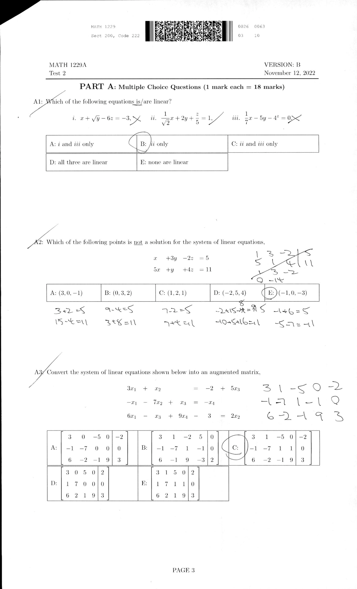 1229Midterm 2 2022 - MATH1229A - Studocu