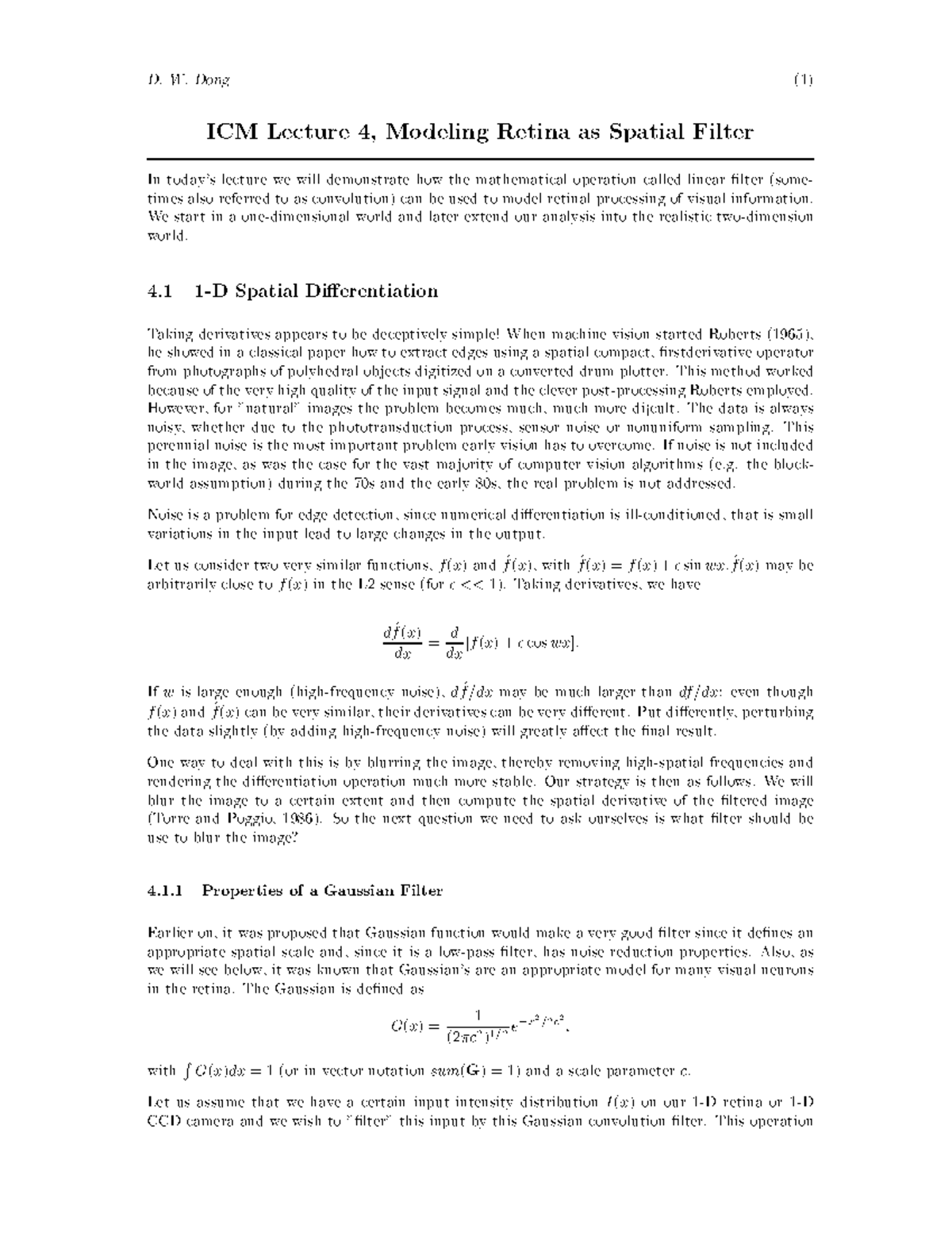 Lecture notes on lecture 4 - ☎ ☞☛ ☎ - Studocu