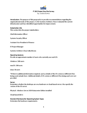 8-1 Bus 210 Project - Anika Biswas Southern State University Business ...