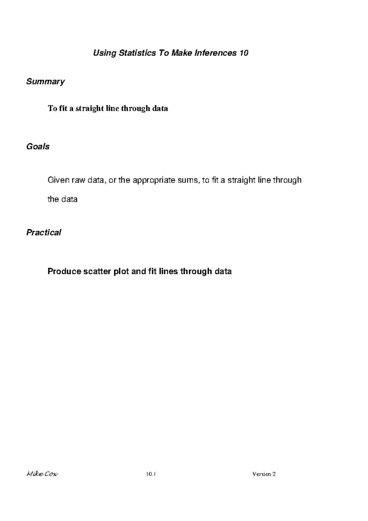 PSY1011 2016-2017 Lecture Notes 10 - Using Statistics To Make ...
