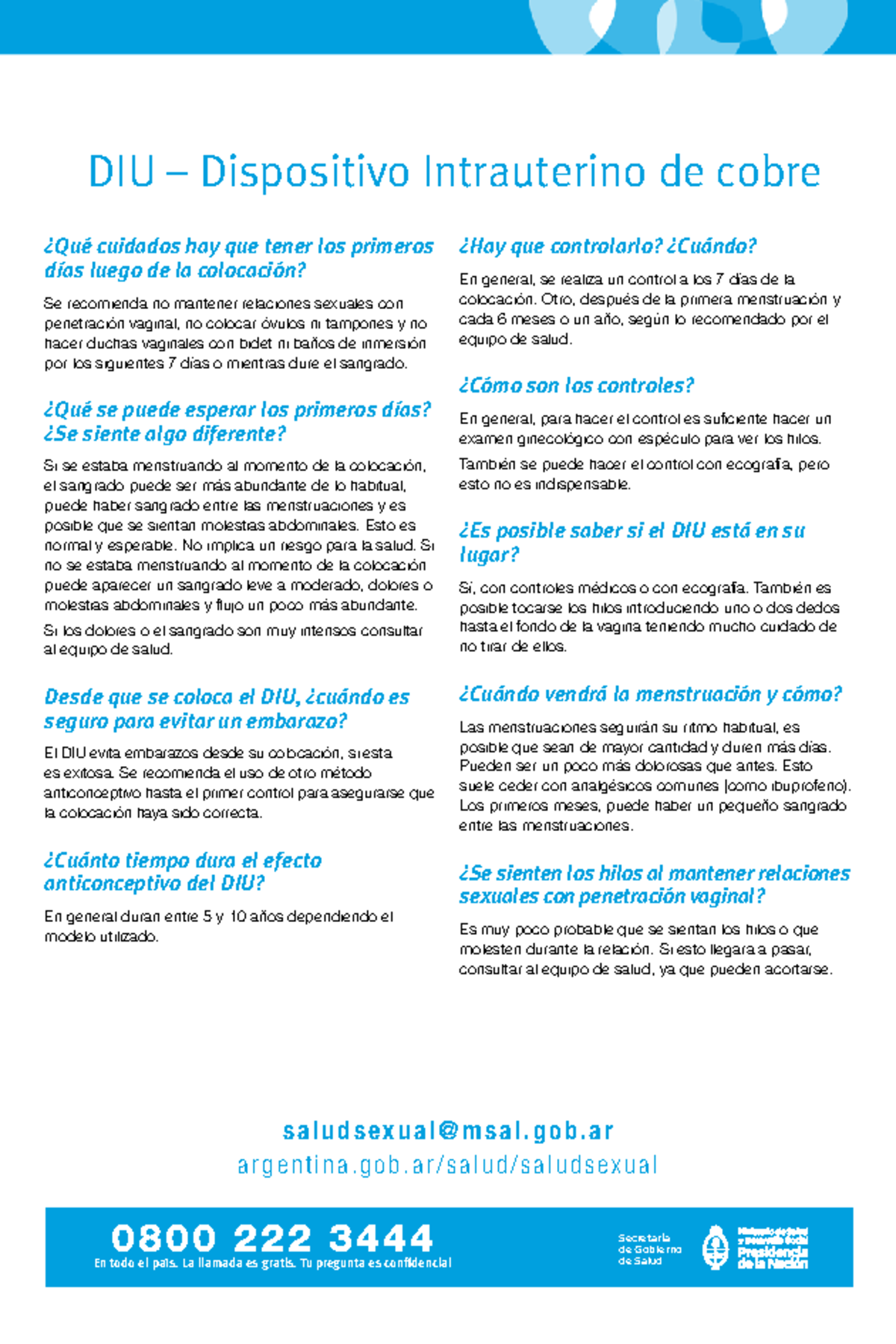 Información sobre el método anticonceptivo Diu - DIU – Dispositivo ...