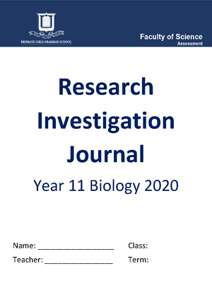 Biology IA3 20/20 - 2023 IA3: Research Investigation ‘CRISPR/CAS9 ...