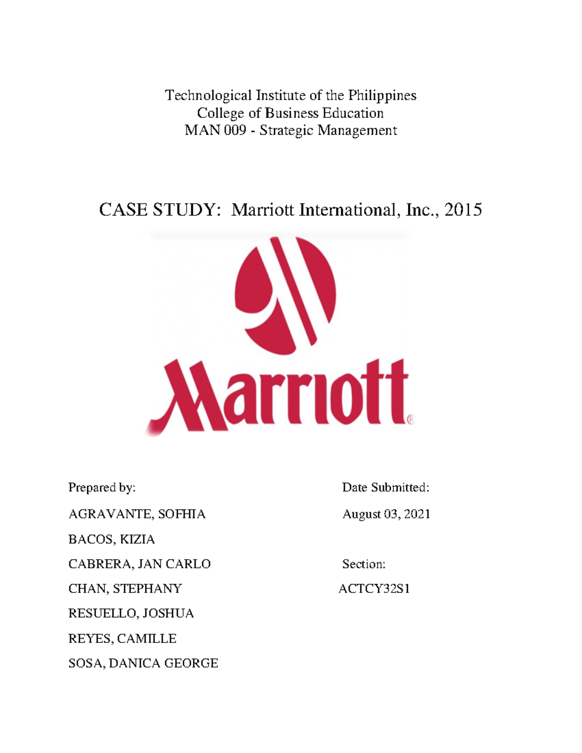 Final-CASE- Analysis - Technological Institute of the Philippines ...