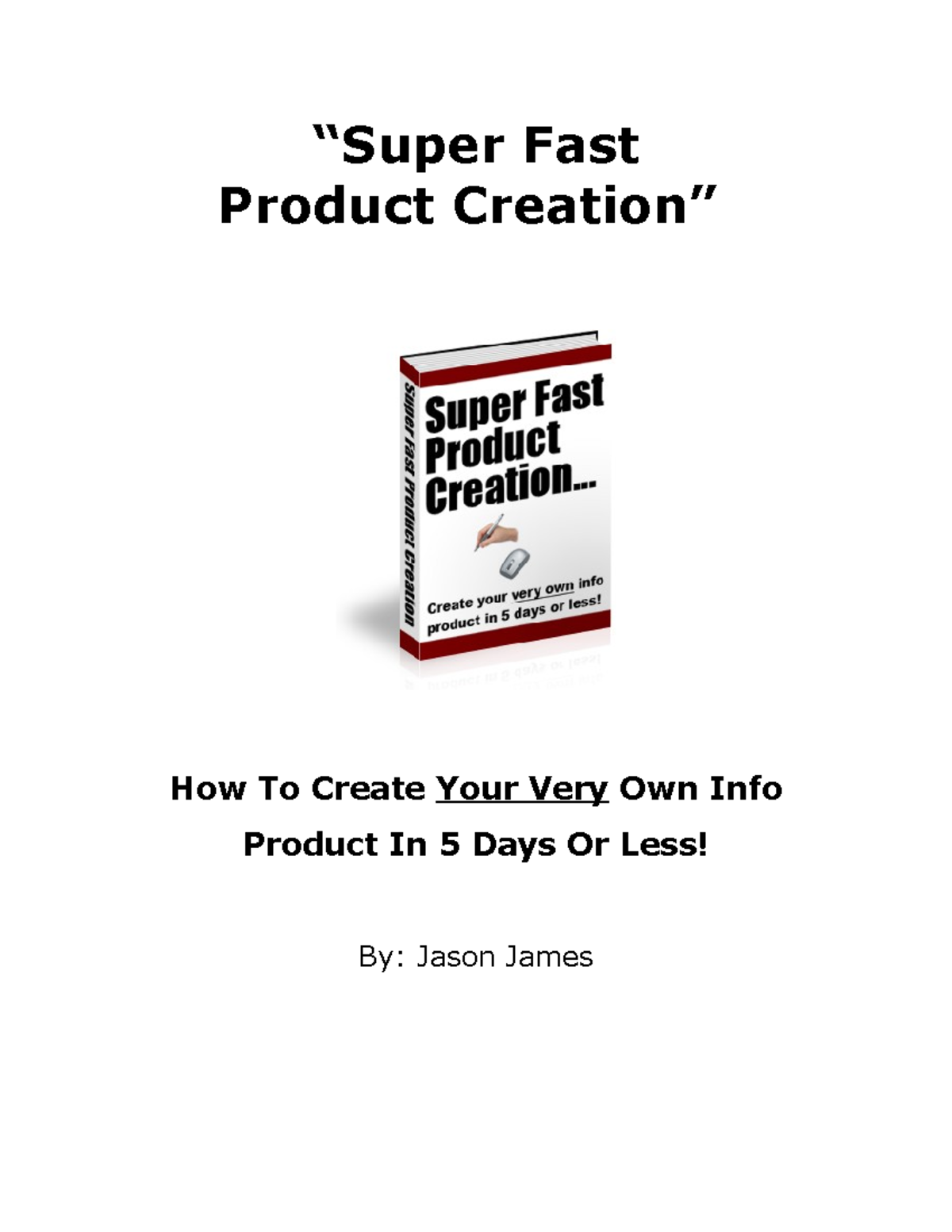 Super Fast Product Creationlearning - “Super Fast Product Creation” By ...