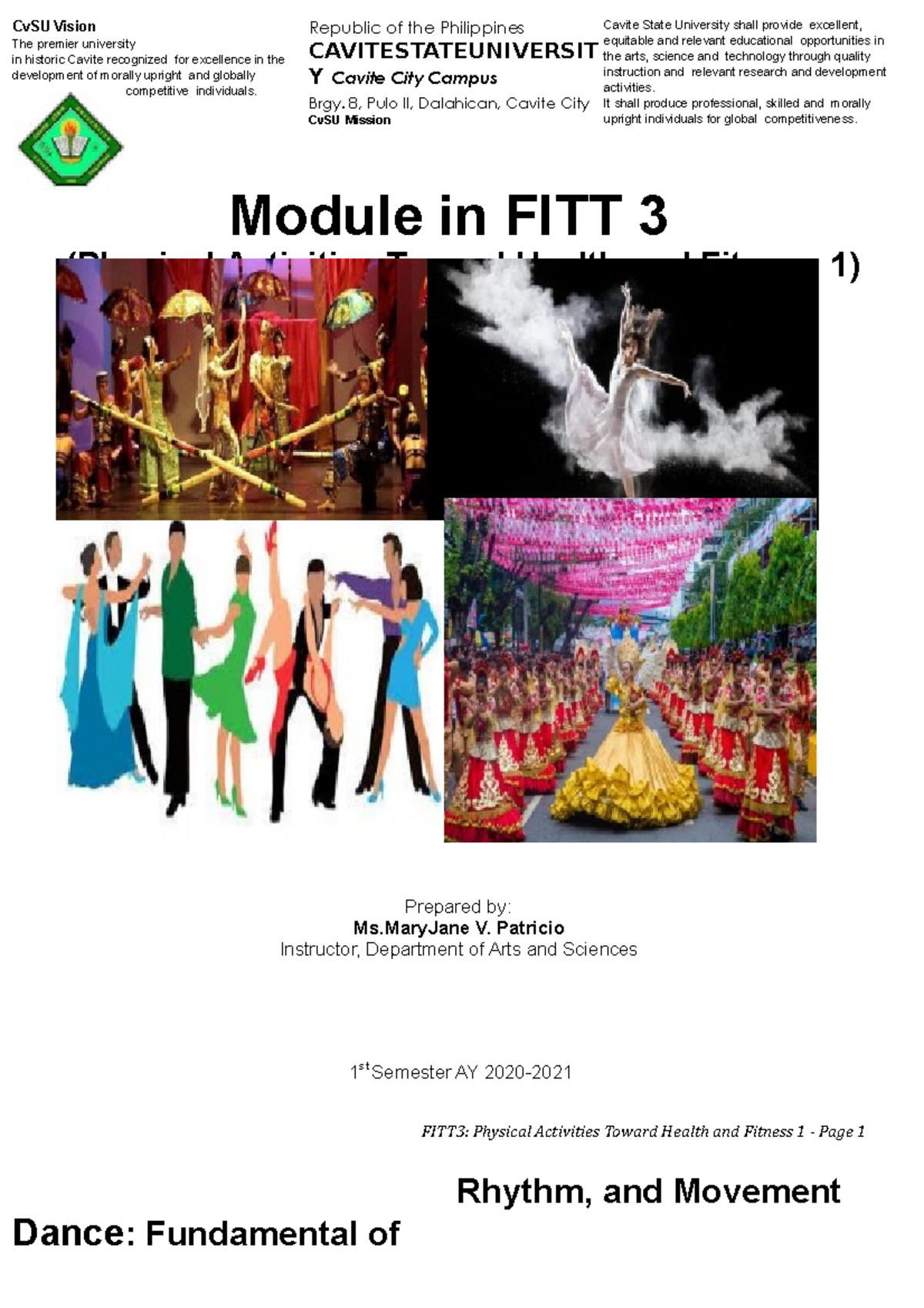 FITT3- Module 1 - Lecture notes 3 - CvSU Vision The premier university ...