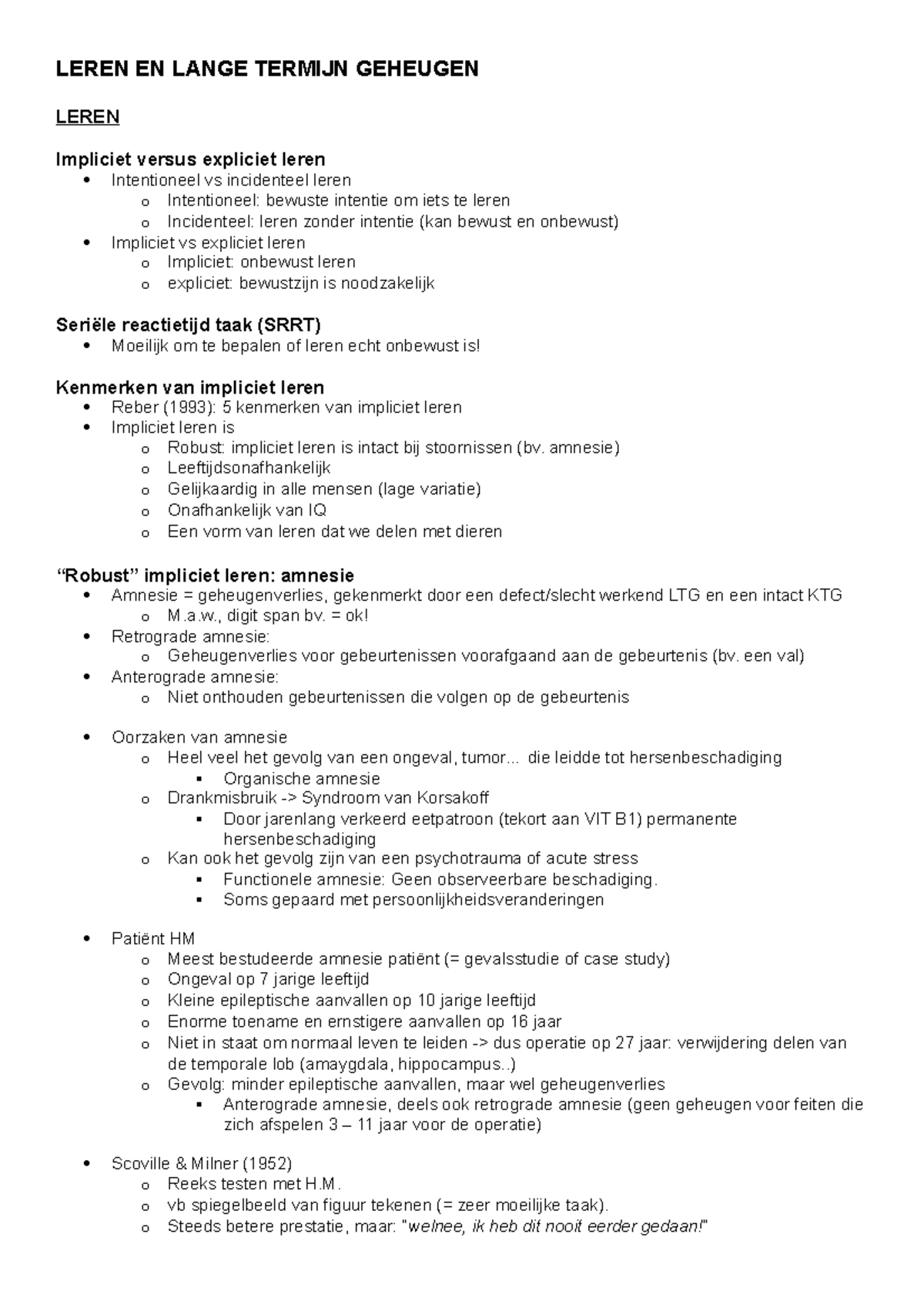 (6) leren en langetermijngeheugen - LEREN EN LANGE TERMIJN GEHEUGEN ...