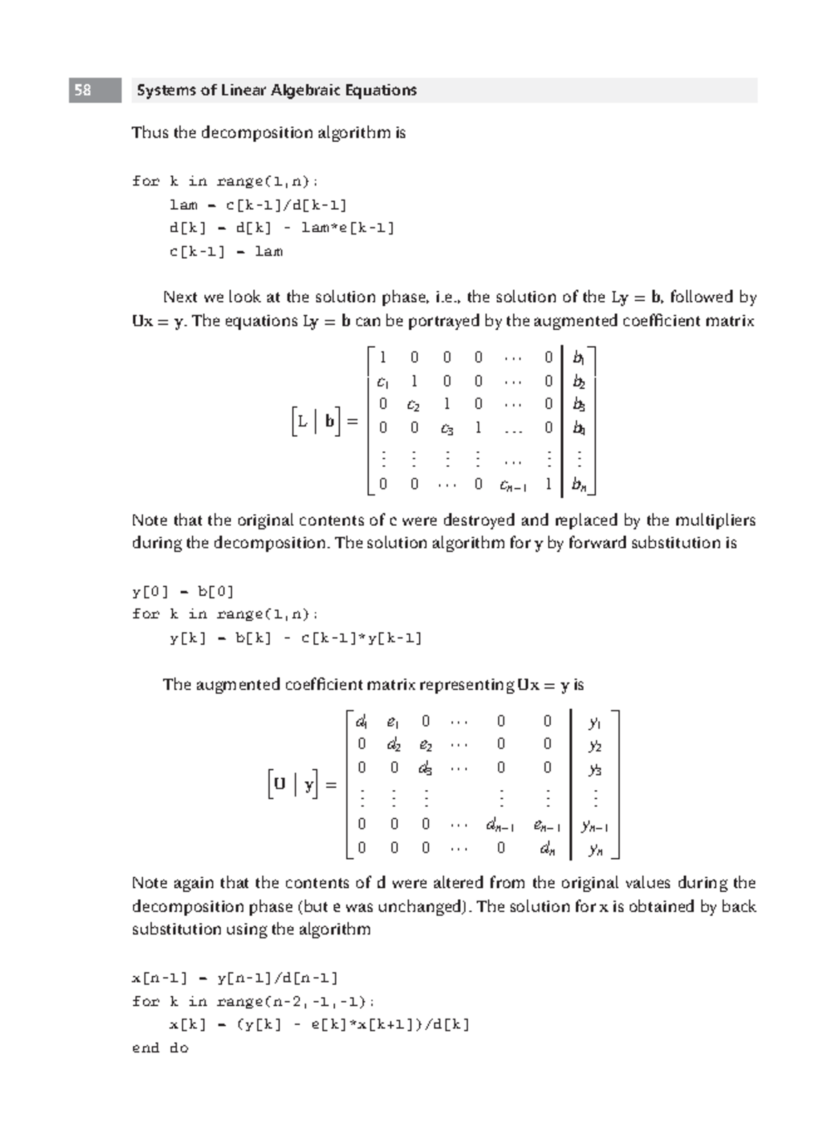Numerical Method With Python 23 58 Systems Of Linear Algebraic Equations Thus The