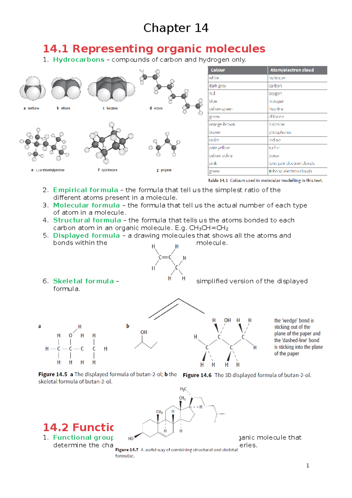 Che Chapter 14 Introduction to organic chemistry - 14 Representing ...