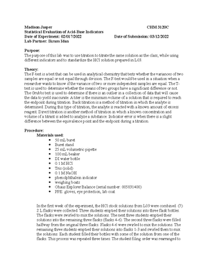 LR05 - Derivatives and Gran Plots - LR Aaron Steed CHM 3120 C Graphical ...