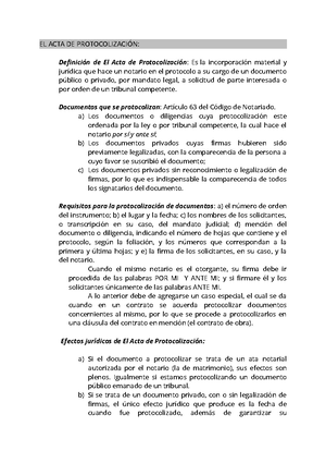 Forma notarial en Representacion - Derecho Notarial - Studocu