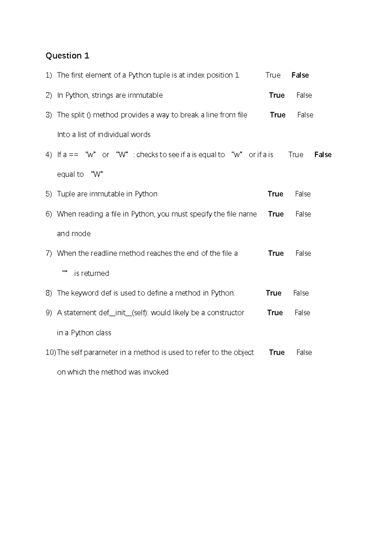 Samplepractice Exam 2016 Questions And Answers Warning Tt Undefined Function 3 Warning