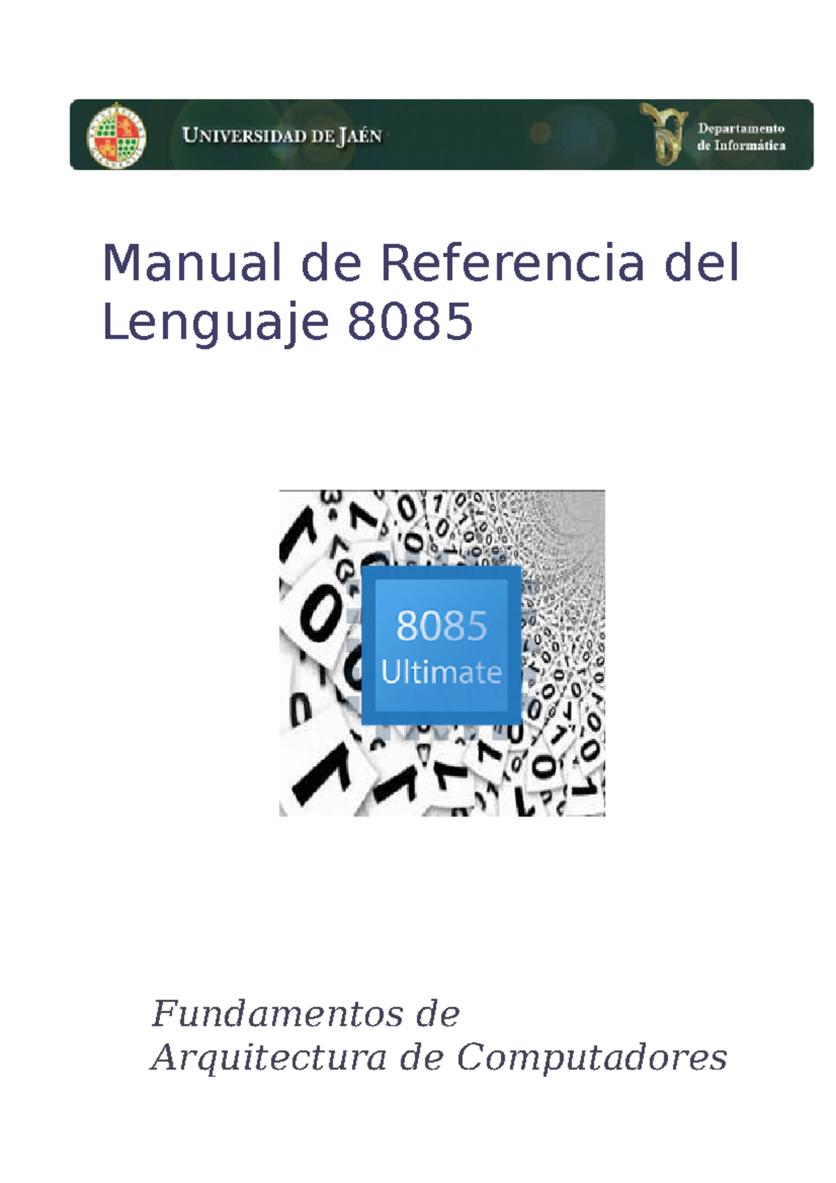 Manual de Referencia del Lenguaje 8085 - Manual de Referencia del ...