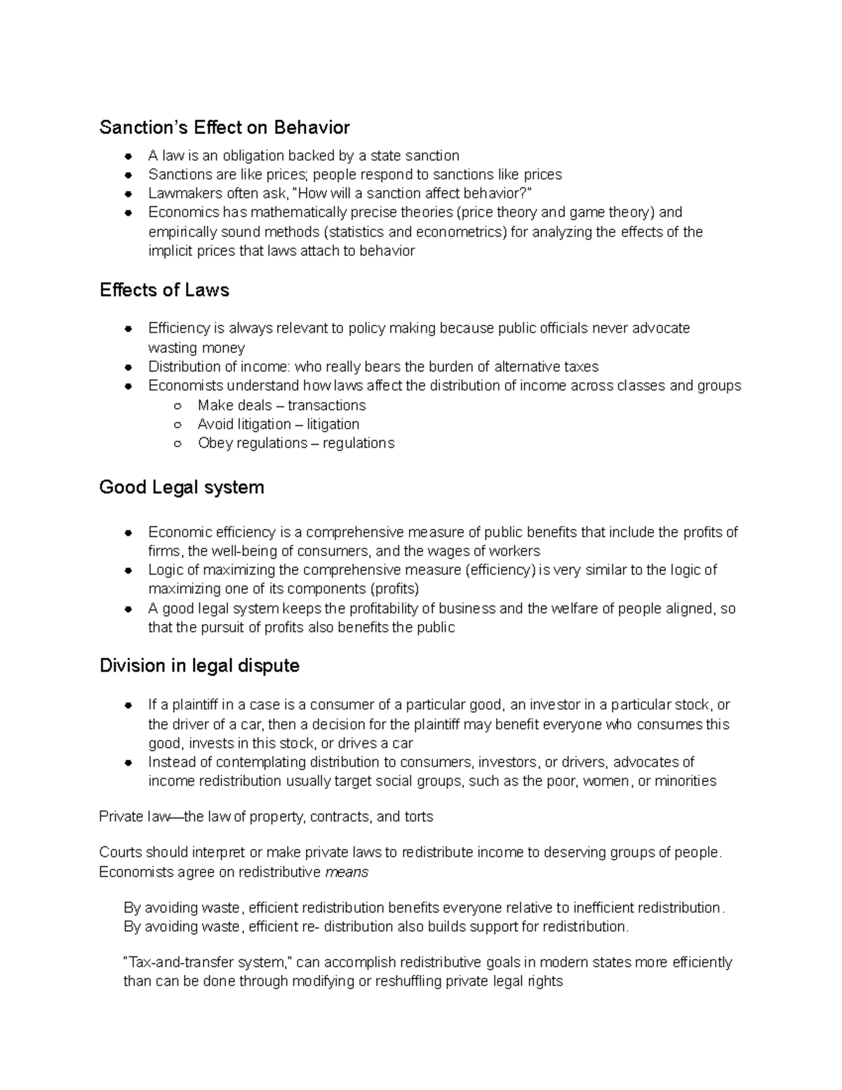 Coots 1 - Summary of a Property Law article from class - Sanction’s ...