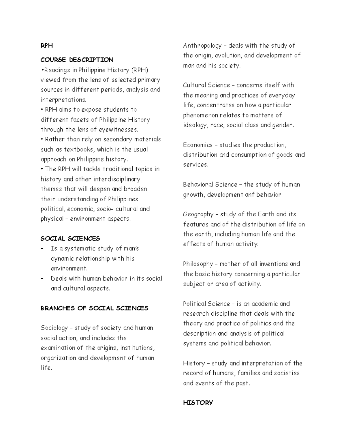 7. RPH- Reviewer - Lecture Notes Compilation in Readings in Philippine ...