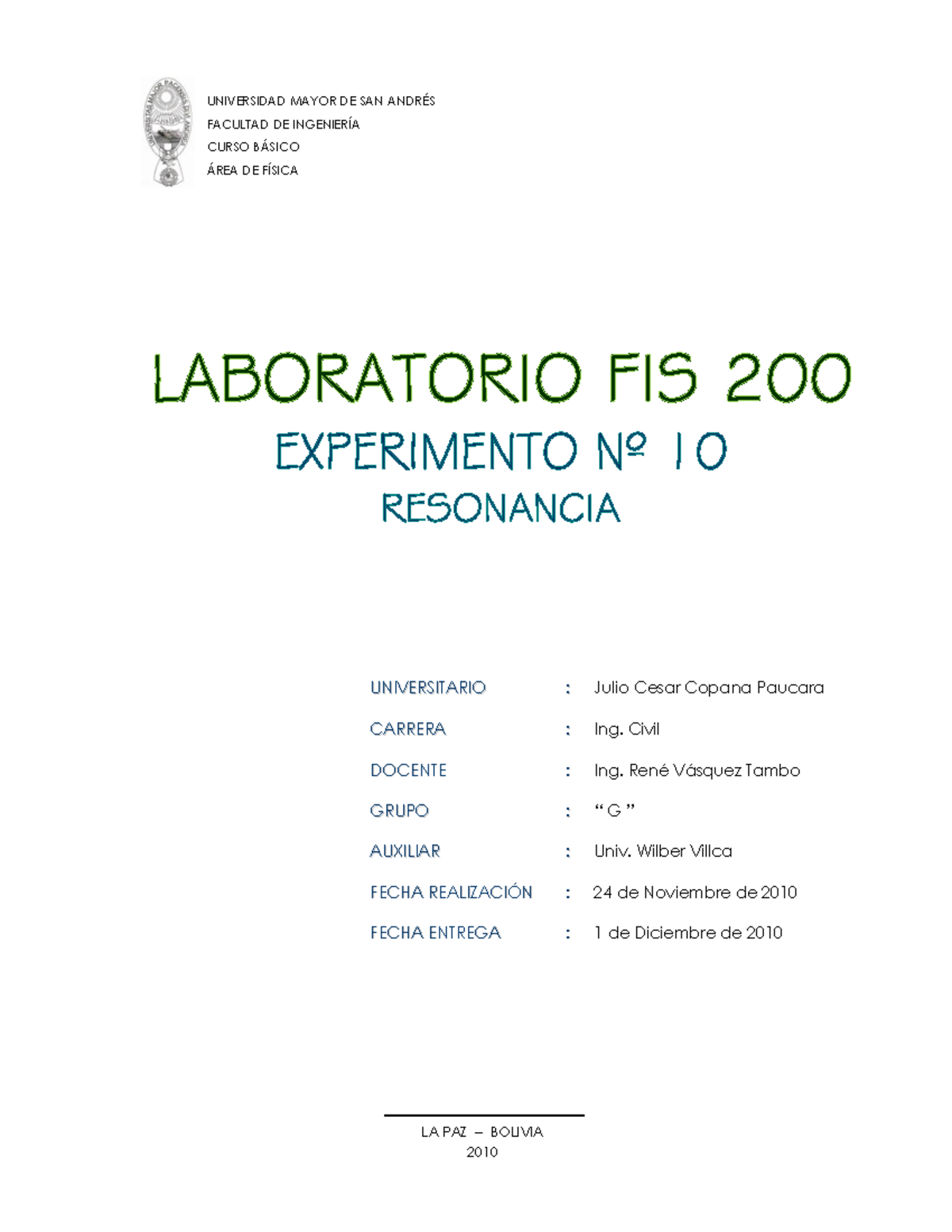 LAB - FIS III - 10 - APUNTES DE CLASE Y PRACTICA - 1 UNIVERSIDAD MAYOR ...