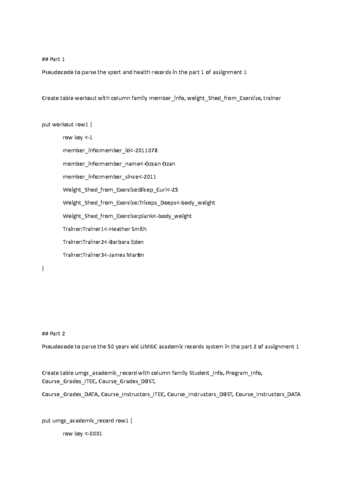 DATA650 assignment 1 pseudocode - Part 1 Pseudocode to parse the sport ...