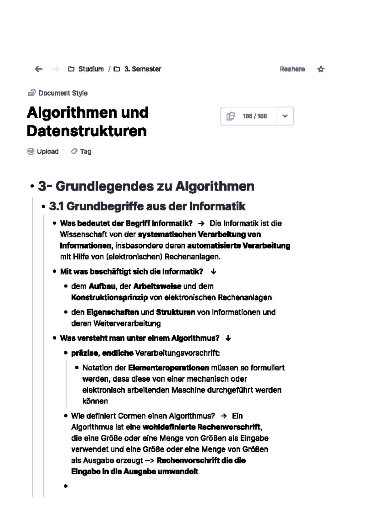 Algorithmen und Datenstrukturen - Algorithmen & Datenstrukturen - Studocu