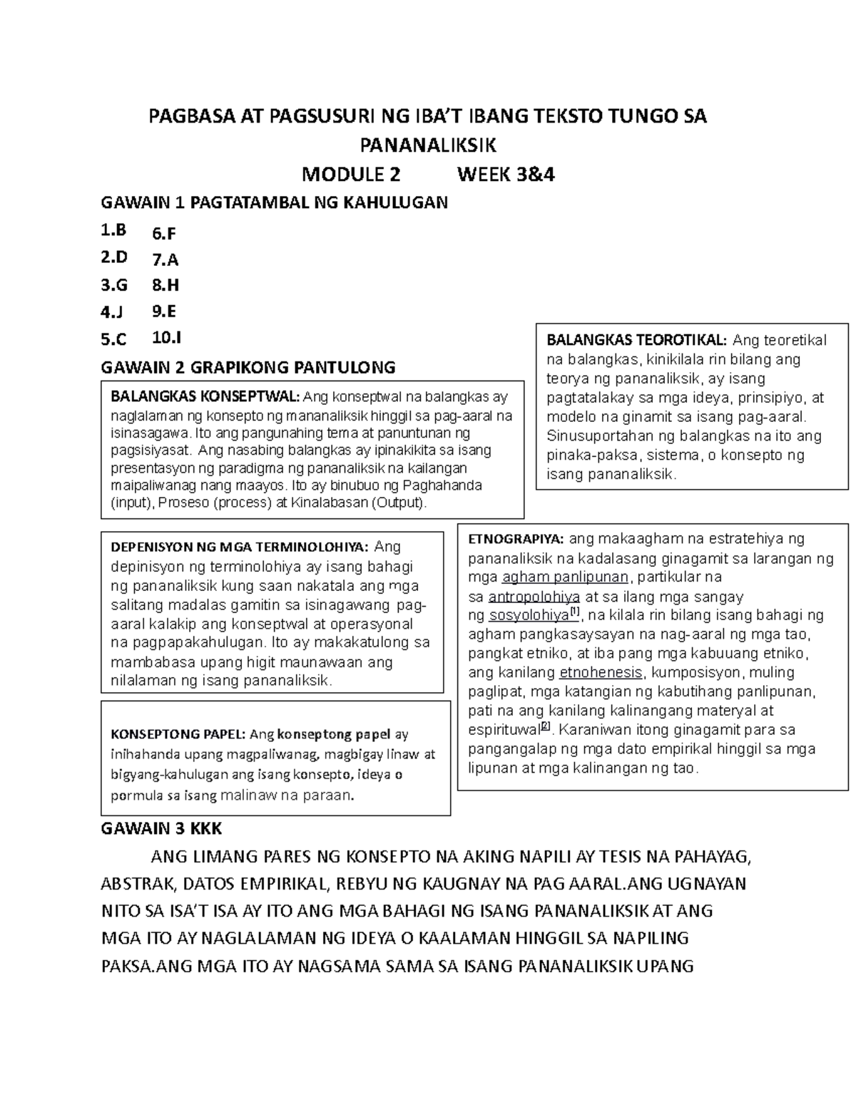 Pagbasa AT Pagsusuri NG IBA - PAGBASA AT PAGSUSURI NG IBA’T IBANG ...