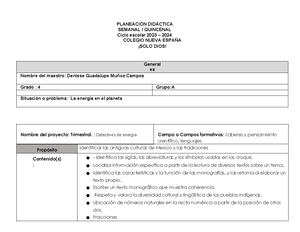 PlaneacióN Febrero 4ºB - Escuela: Benito Juárez Docente: Brenda Isabel ...