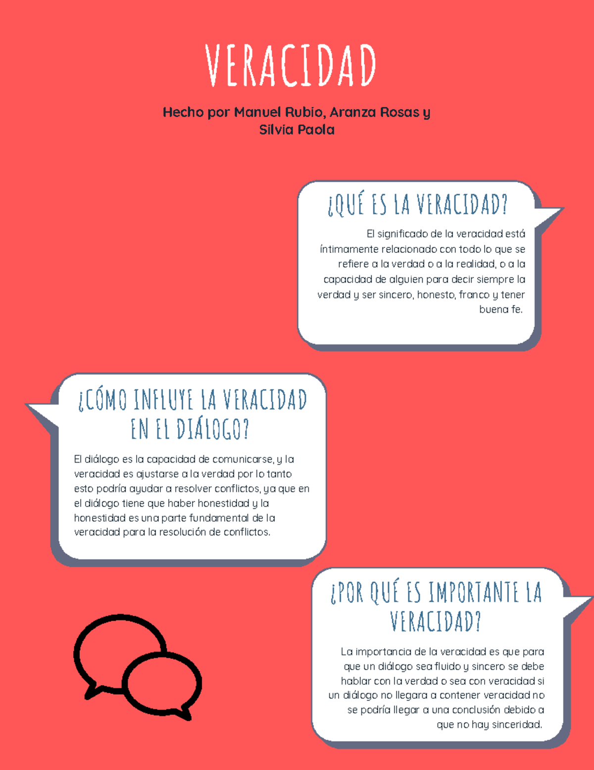 Veracidad - hello this is a guide for students, bla bla bla bba ba ba ...