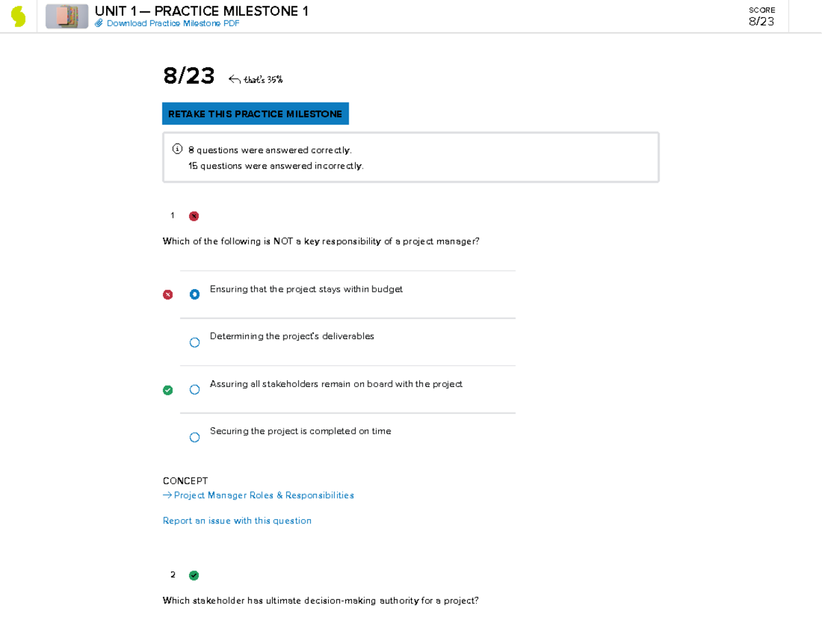 Sophia project management Practice Milestone 1 - 1 CONCEPT Project ...