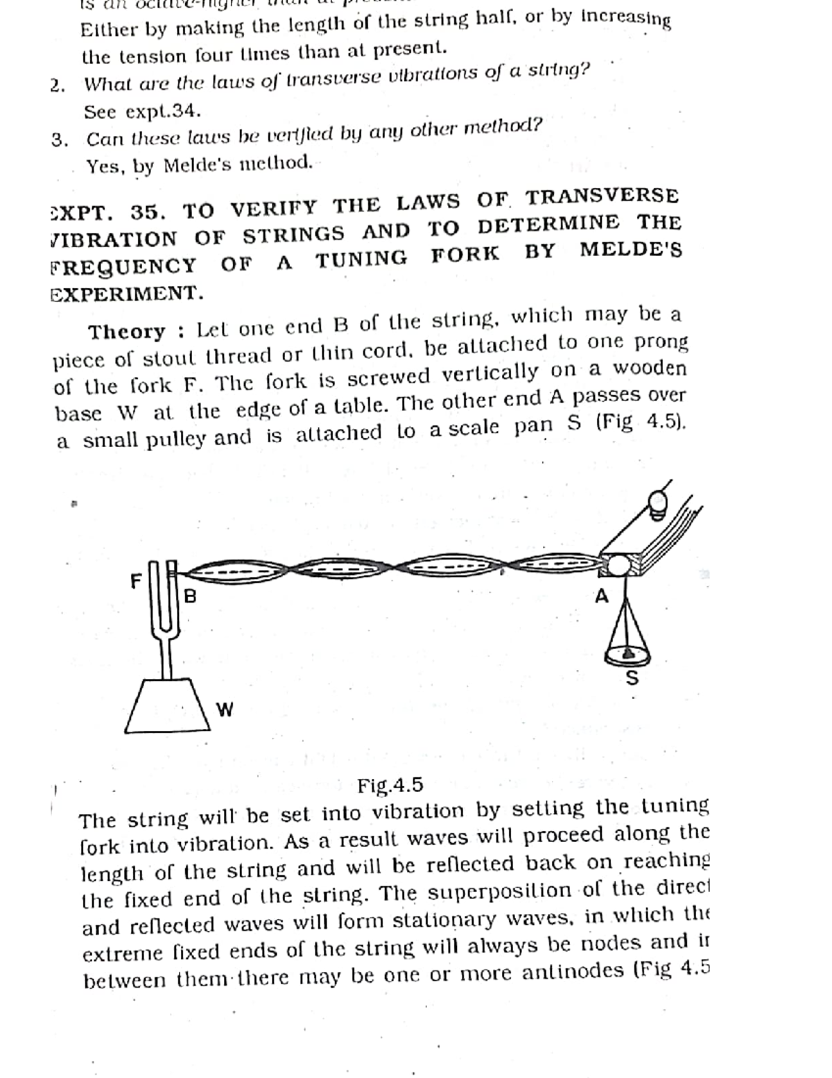 Meldes exp. - Physics (Sessional) - Studocu