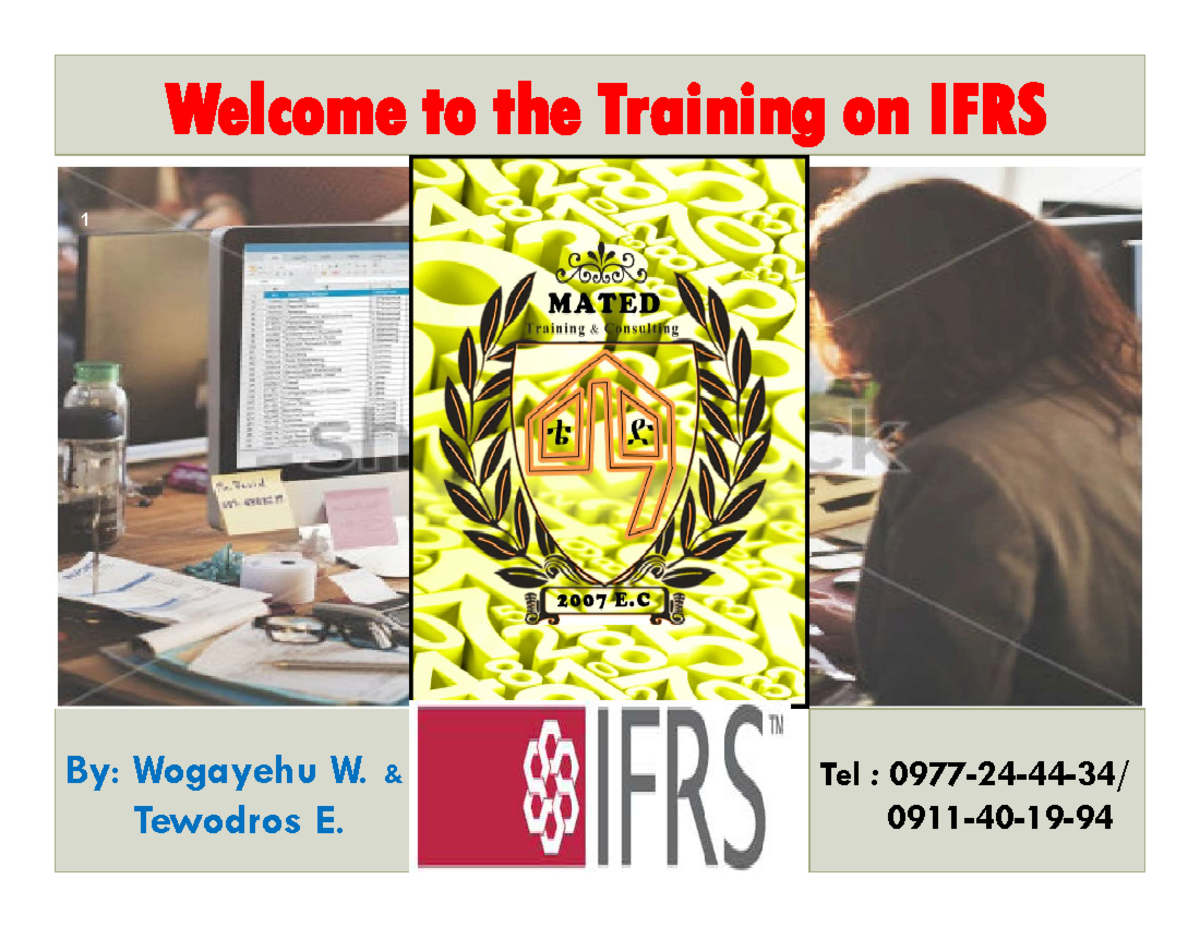1.Int to IFRS -trainee - best ec - Welcome to the Training on ...