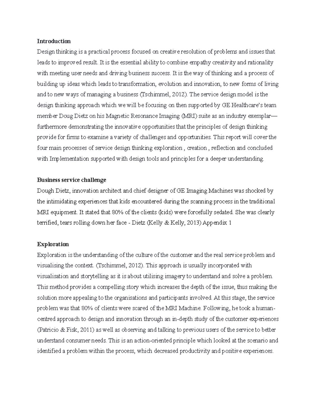 Creative Design thinking - Introduction Design thinking is a practical ...