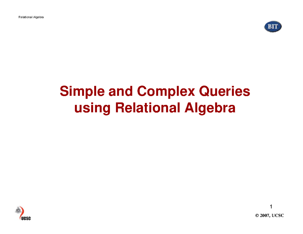 database management - 1 Simple and Complex Queries using Relational Algebra 2 Company DB Schema ...