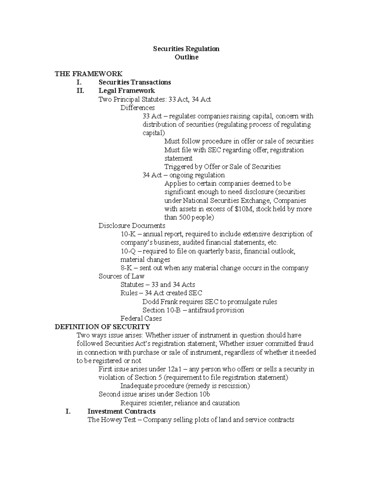 Securities Regulations - Gubler - Spring 2012 - Securities Regulation ...