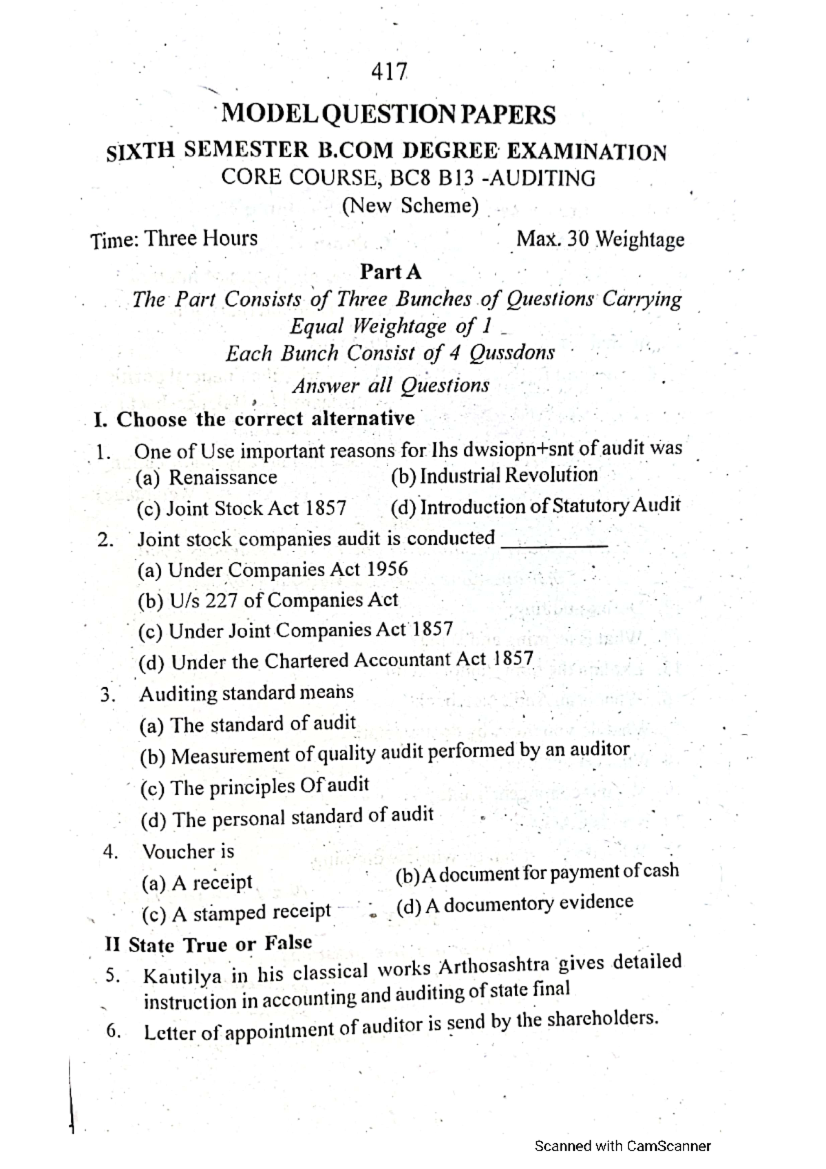 Auditing 6SEM - Studocu