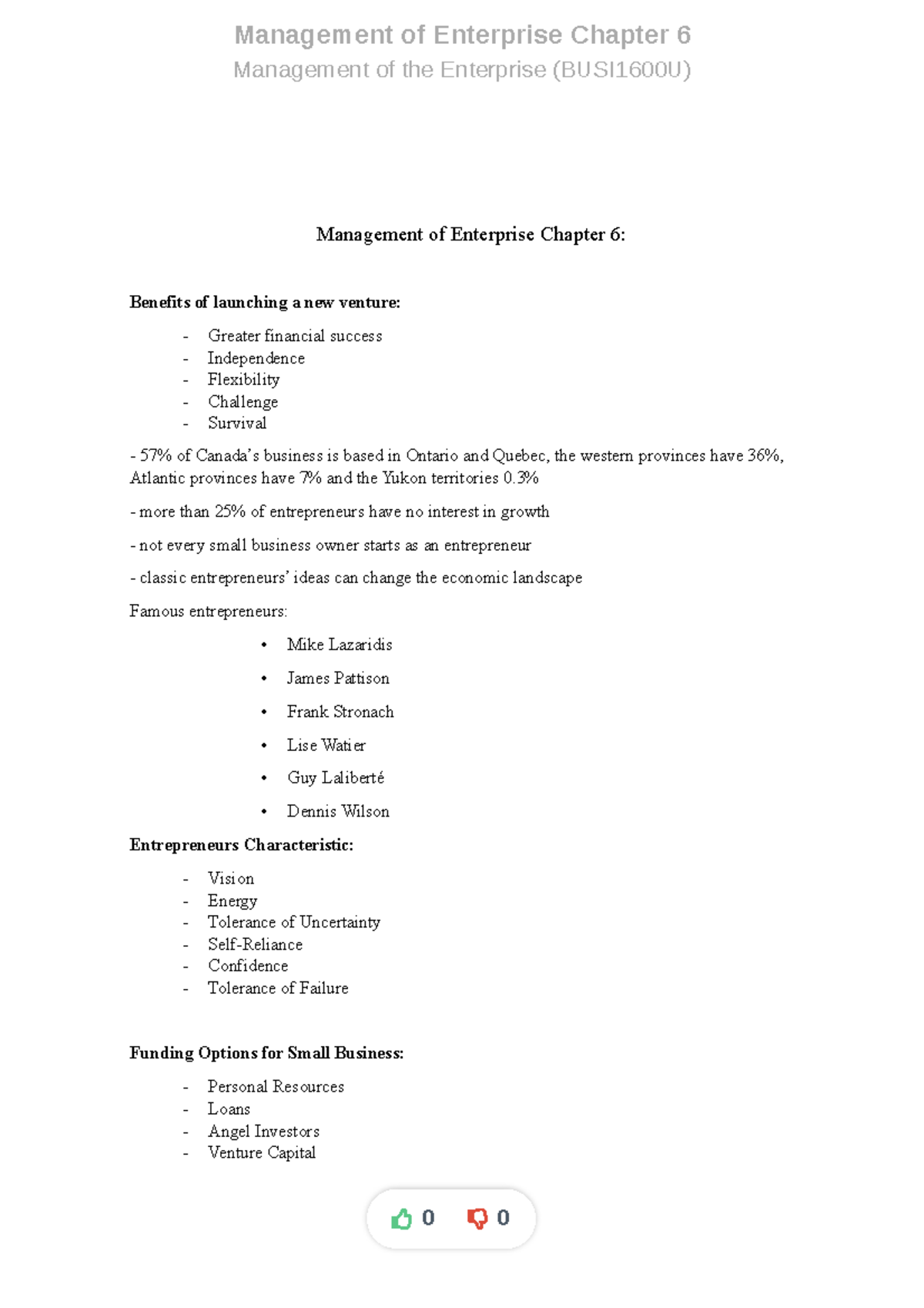 Chapter 6 Management of Enterprise - Management of Enterprise Chapter 6 ...