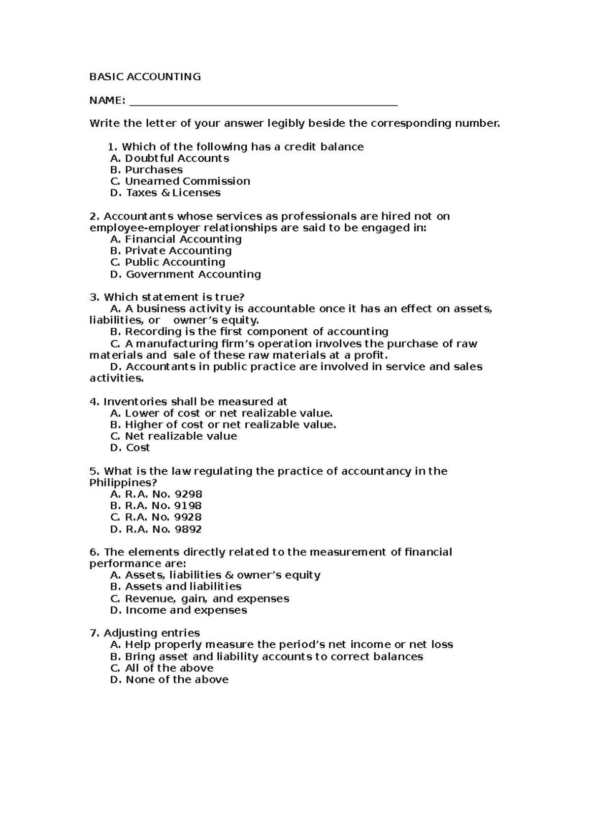 Basic accounting reviewer Basic accounting reviewer - BASIC ACCOUNTING ...