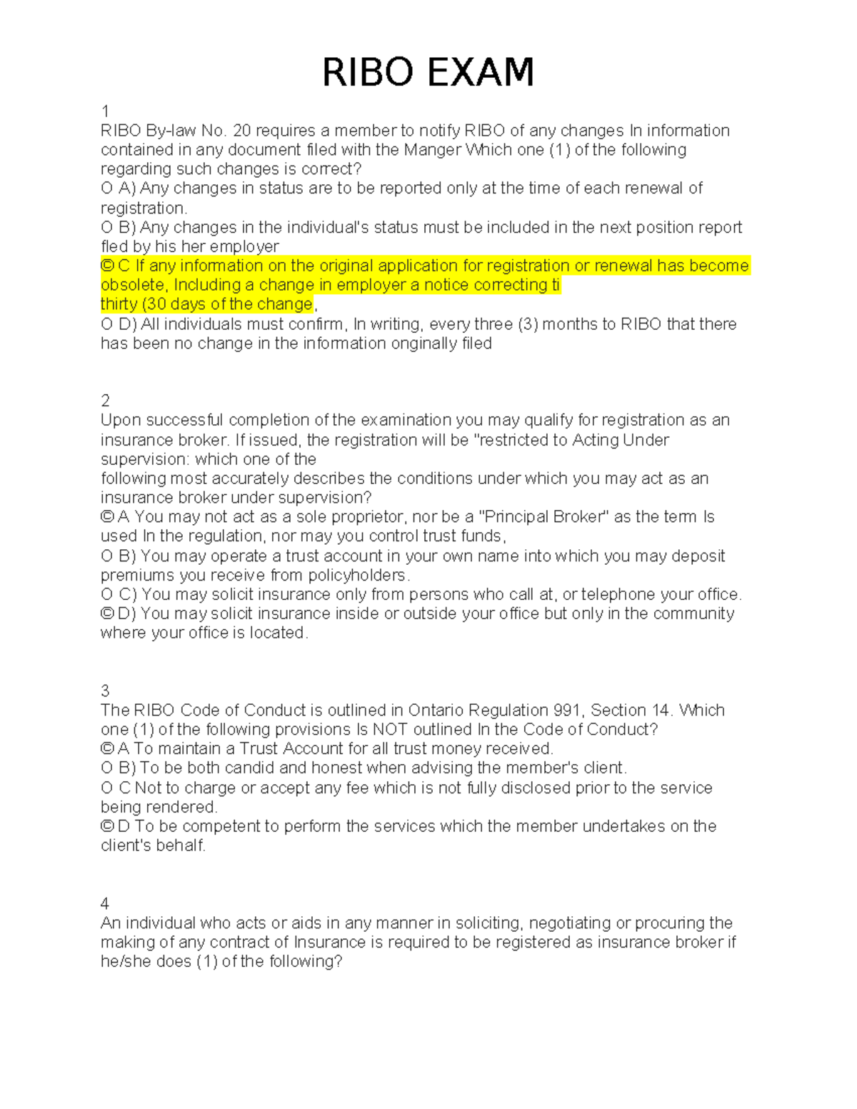 Ribo final Wx AM - dhtj - 1 RIBO By-law No. 20 requires a member to ...