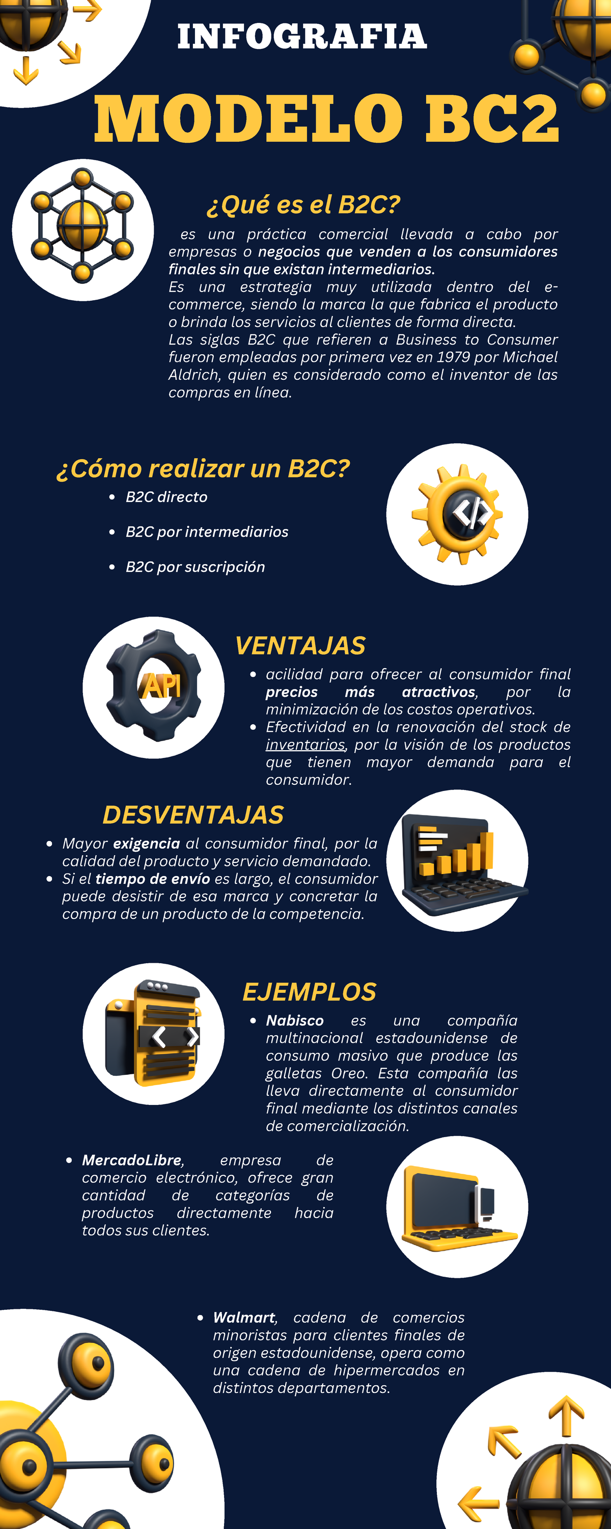 Infografia informacion en diseño web moderno azul oscuro - INFOGRAFIA ...