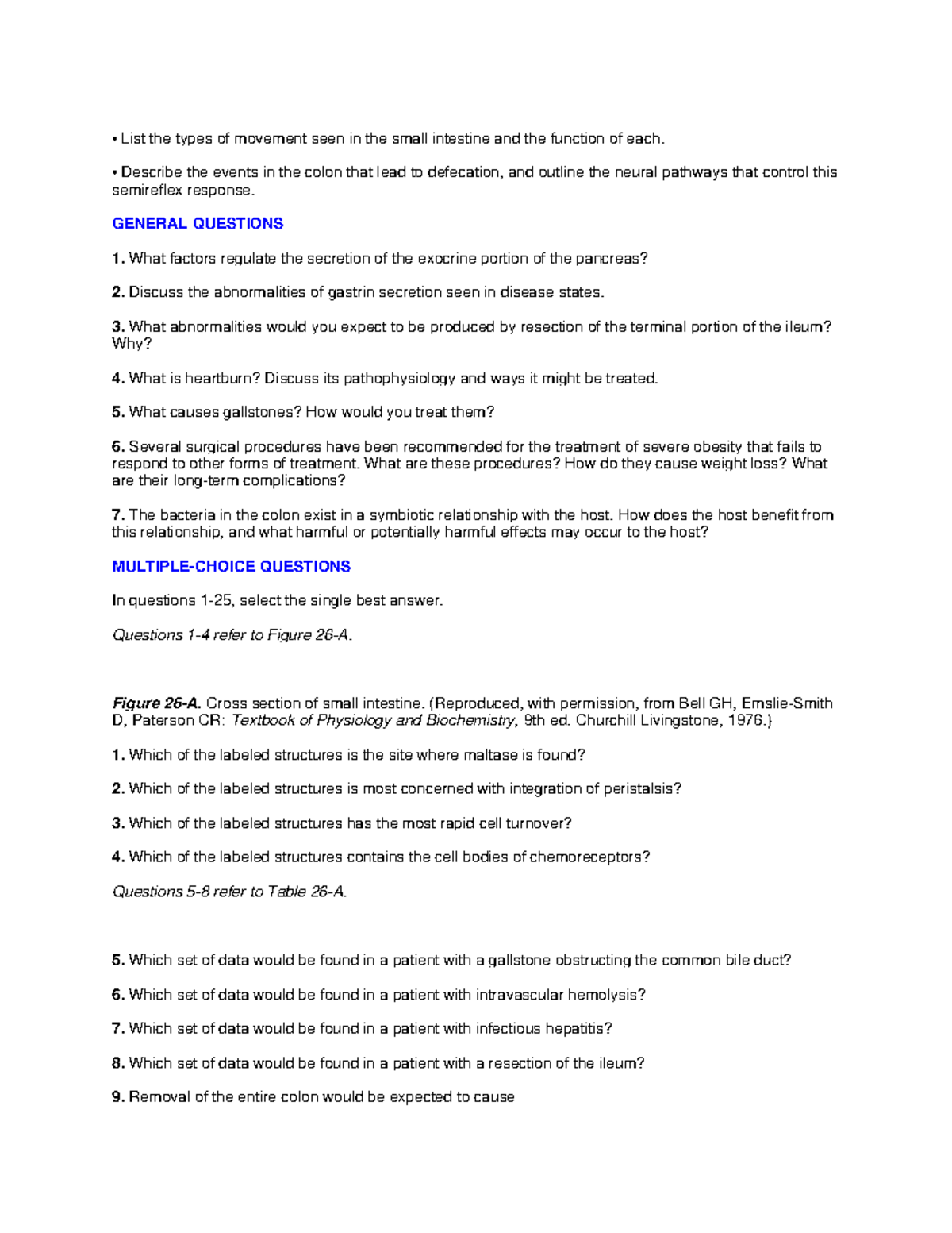 Ganong - Review of Medical Phys-121-160-10 - List the types of movement ...